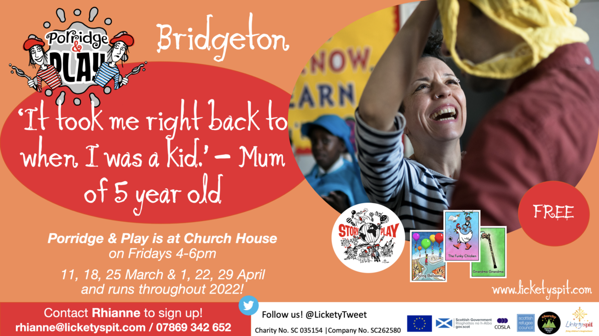 New Scots Integration Project opens new Porridge & Play Hubs • Licketyspit